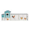 godohome Large Wooden Chicken Coop with Nesting Box, All-Weather ...