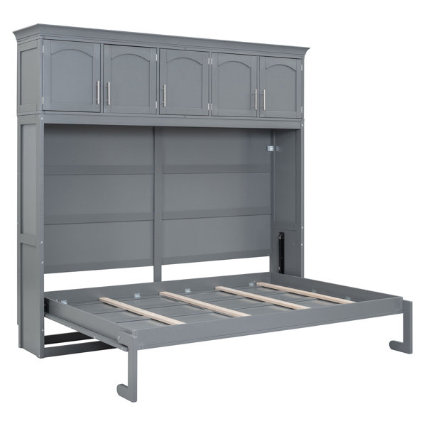 Wildon Home® Wall Bed With Overhead Cabinets | Wayfair