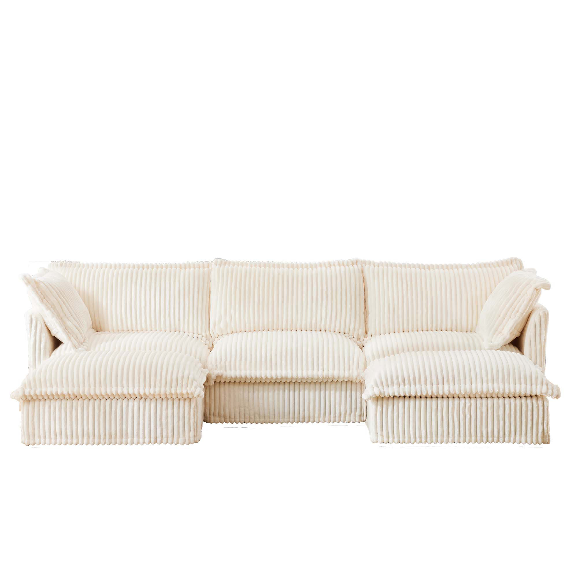 Hokku Designs Comfortable Modular Sectional Sofa with Stylish French ...