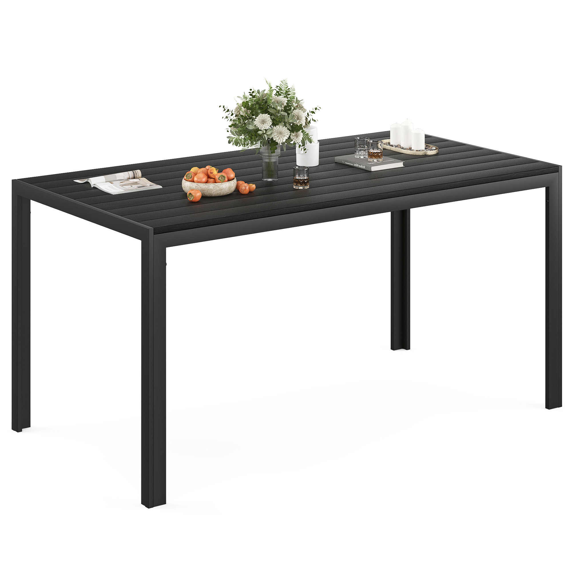 Winston Porter Scrope 59" Long Patio Dining Table & Reviews - Wayfair ...