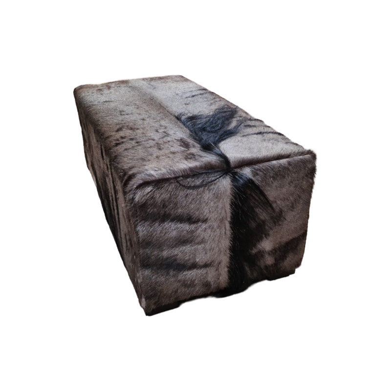 MooMoo Designs Full Wildebeest Hide Bench | Wayfair