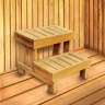 ALEKO Hemlock Wood Sauna Step Stool, Bench, And Storage Shelf & Reviews ...