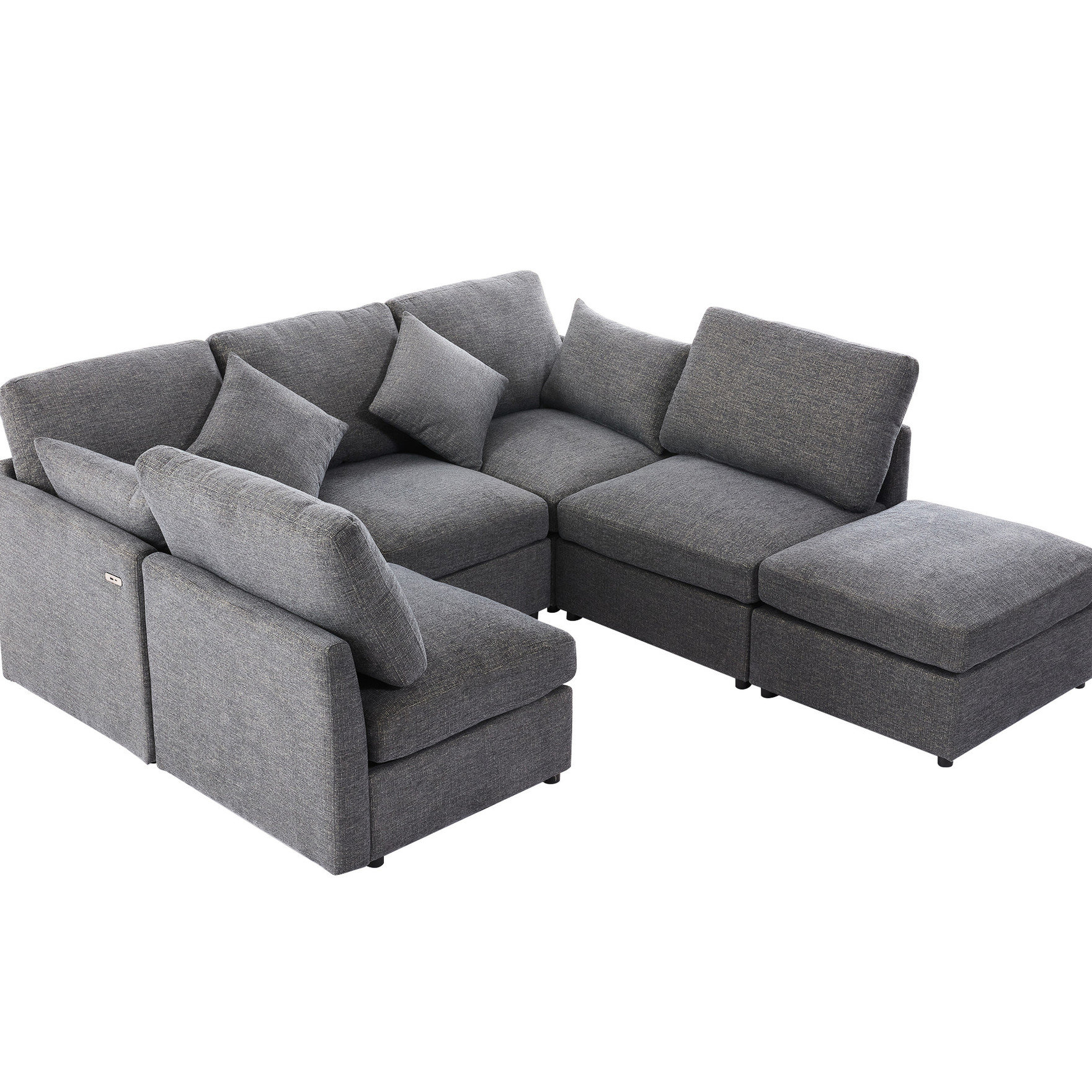 Latitude Run® Sectional Couch With Movable & , Relaxing Seat 85.4 ...