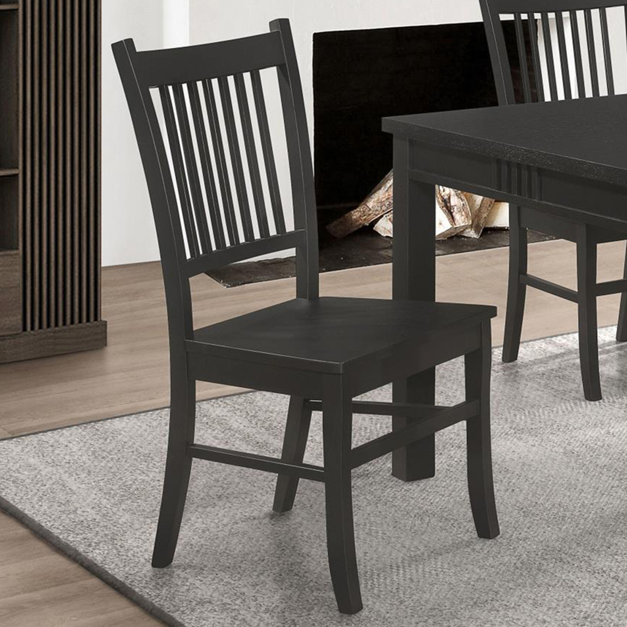 Lark Manor™ Set Of 2 Slat Back Wooden Dining Chairs | Wayfair
