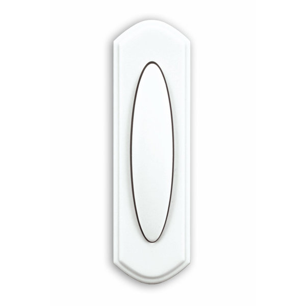 Charlton Home® White Wireless Push Button Doorbell | Wayfair