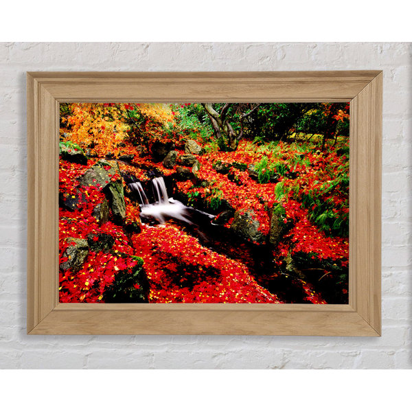 Bright Star Red Winter Waterfall - Single Picture Frame Print | Wayfair ...