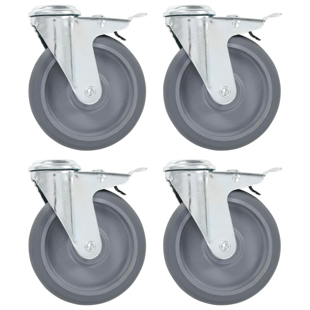 vidaXL Bolt Hole Swivel Casters 4.92 " (4x143429) | Wayfair