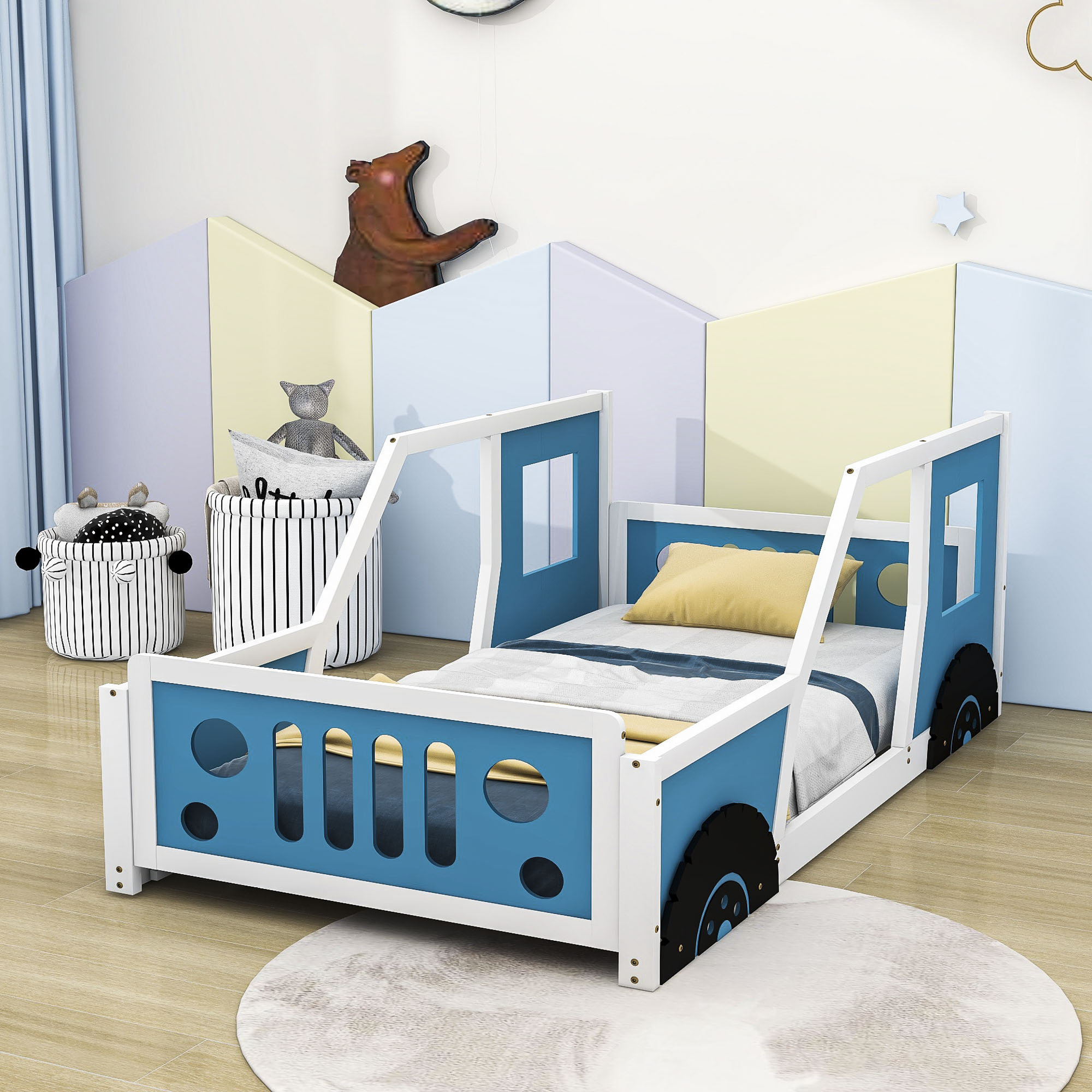 Zoomie Kids Farnhill Twin Platforms Standard Bed by Zoomie Kids ...