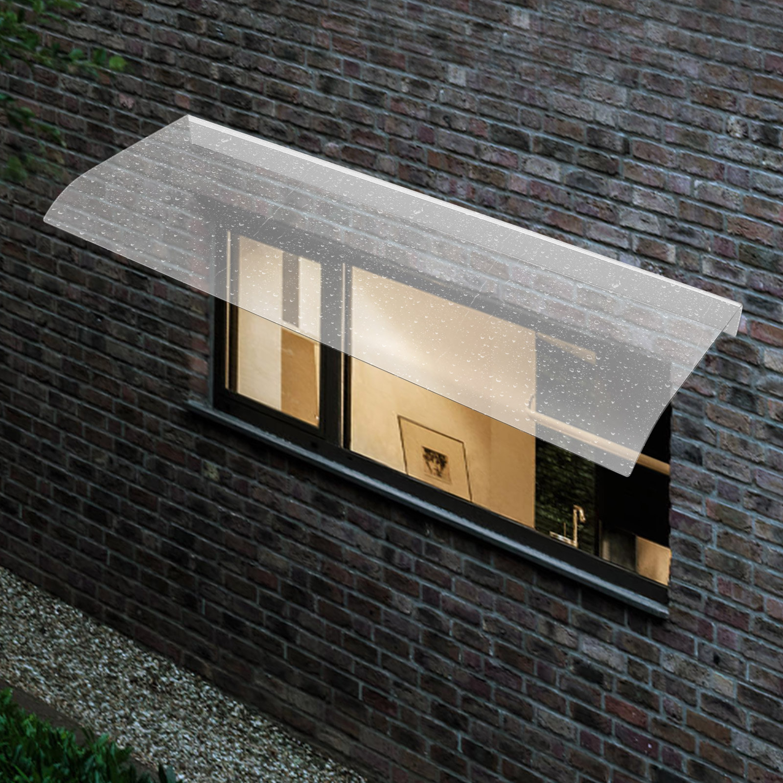 DENFER Slope Window Awning in Clear & Reviews | Wayfair