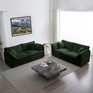 Green Living Room Sets You'll Love | Wayfair