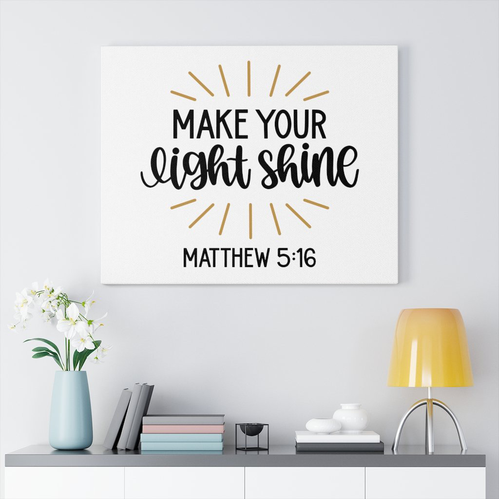 Express Your Love Gifts Scripture Canvas Make Your Light Shine Matthew ...