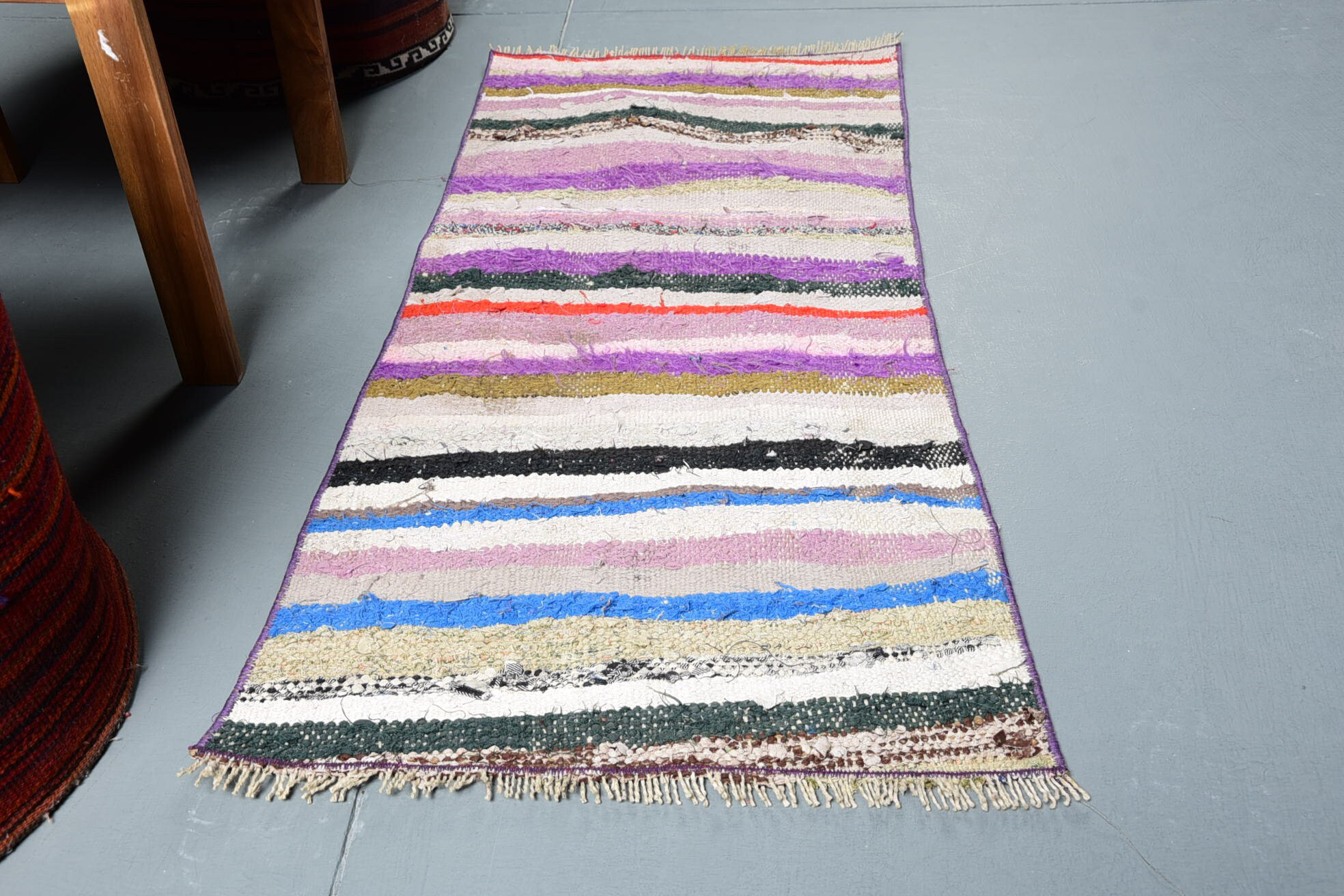 Foundry Select Vintage Rugs, Kitchen Rug, Kilim, 1.7x3.8 ft Small Rug ...