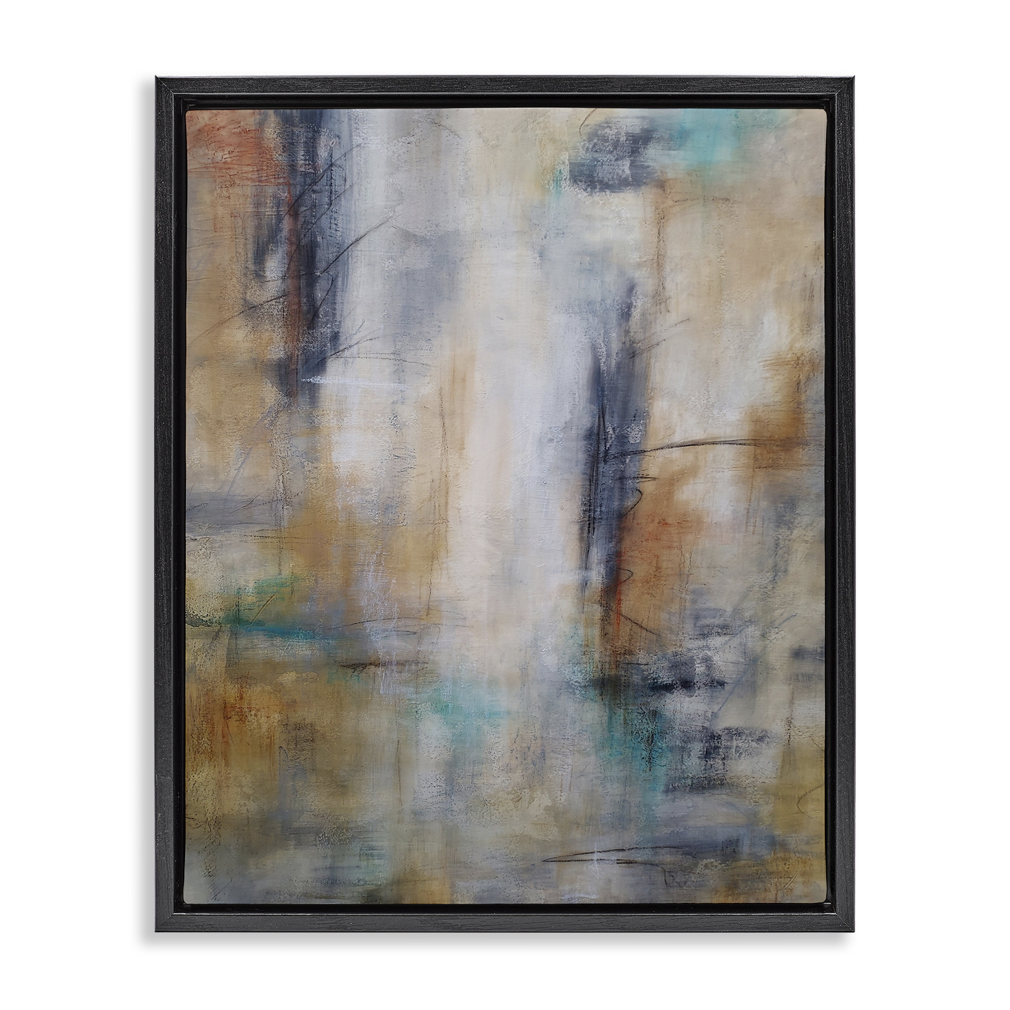 Ivy Bronx Desert Fade Abstraction Floating Frame, design by Michelle ...