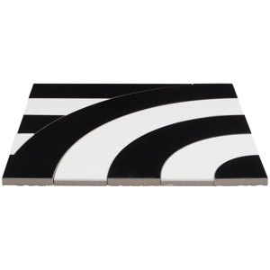 Bond Tile Elizabeth Sutton Curve Horizontal 2" x 12" Marble Novelty ...