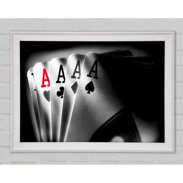 Bright Star Poker Aces - Single Picture Frame Art Prints | Wayfair.co.uk
