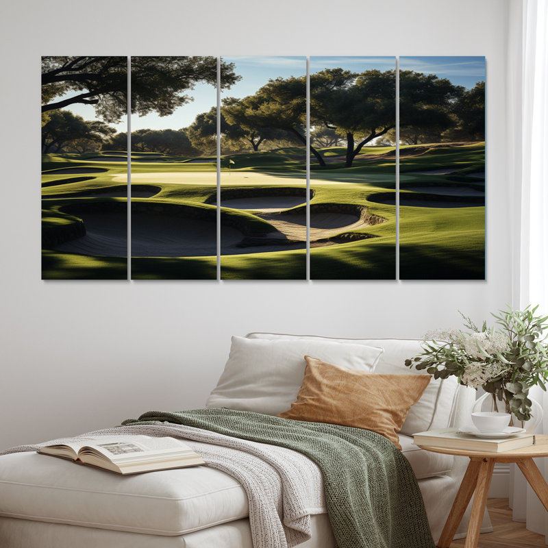 Design Art Golf Precision Putt I On Metal 5 Pieces Art Print | Wayfair