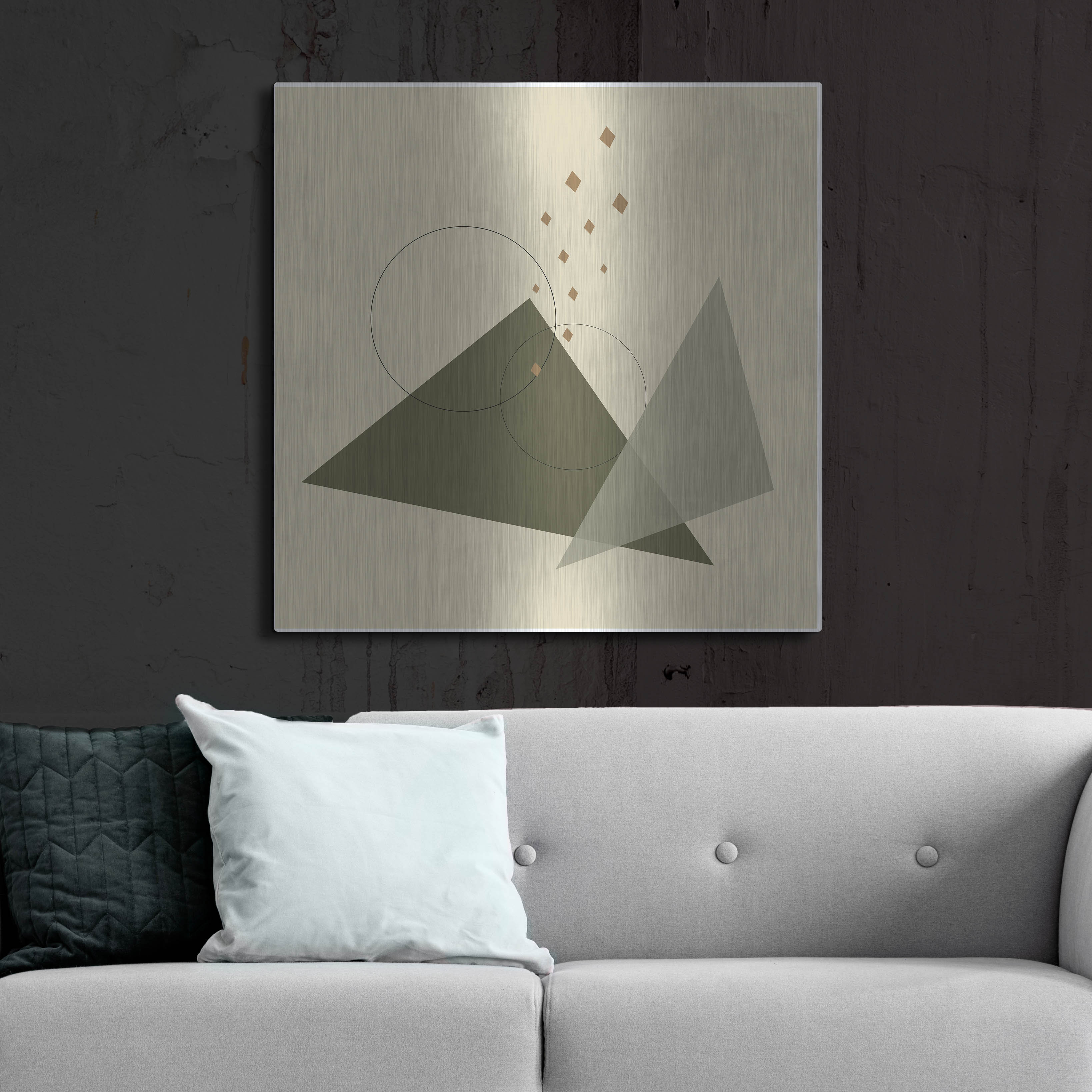 Ivy Bronx Geometric Shapes-Meteor Shower In The Mountains Green' by ...