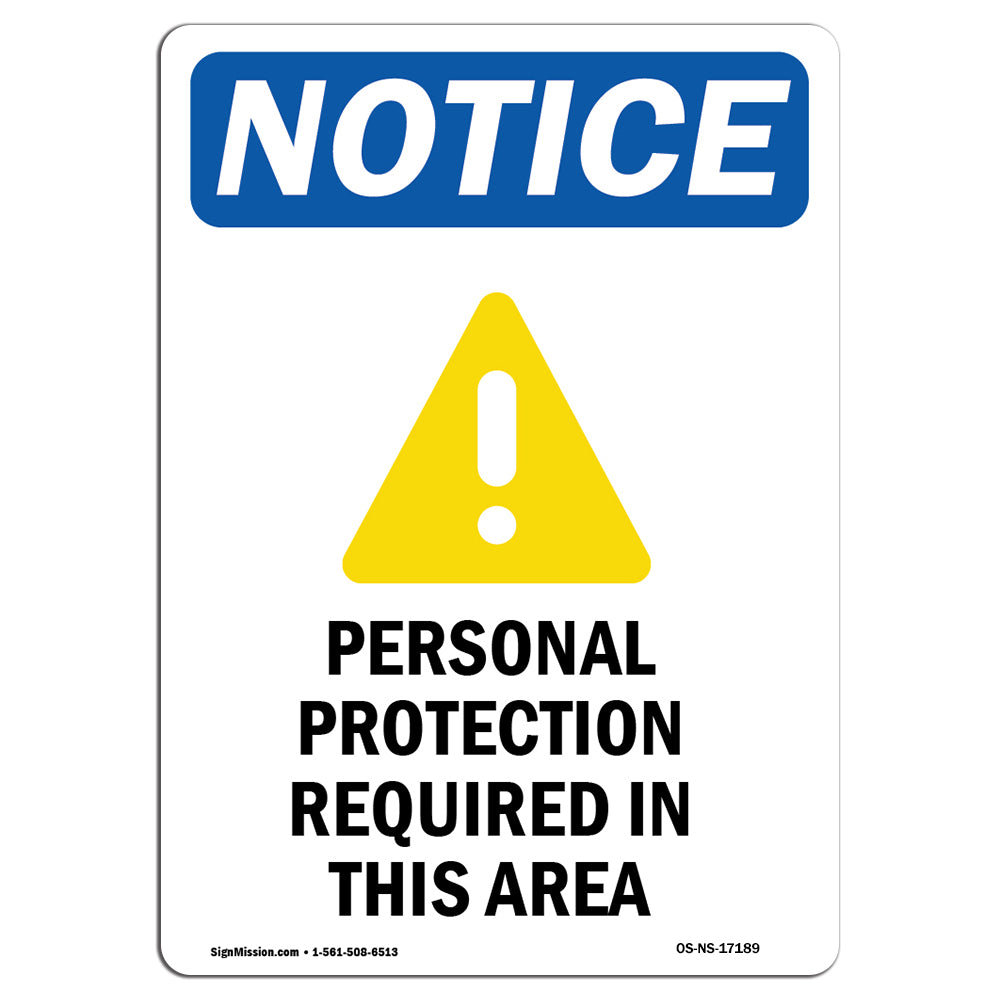 SignMission Personal Protection Sign with Symbol | Wayfair