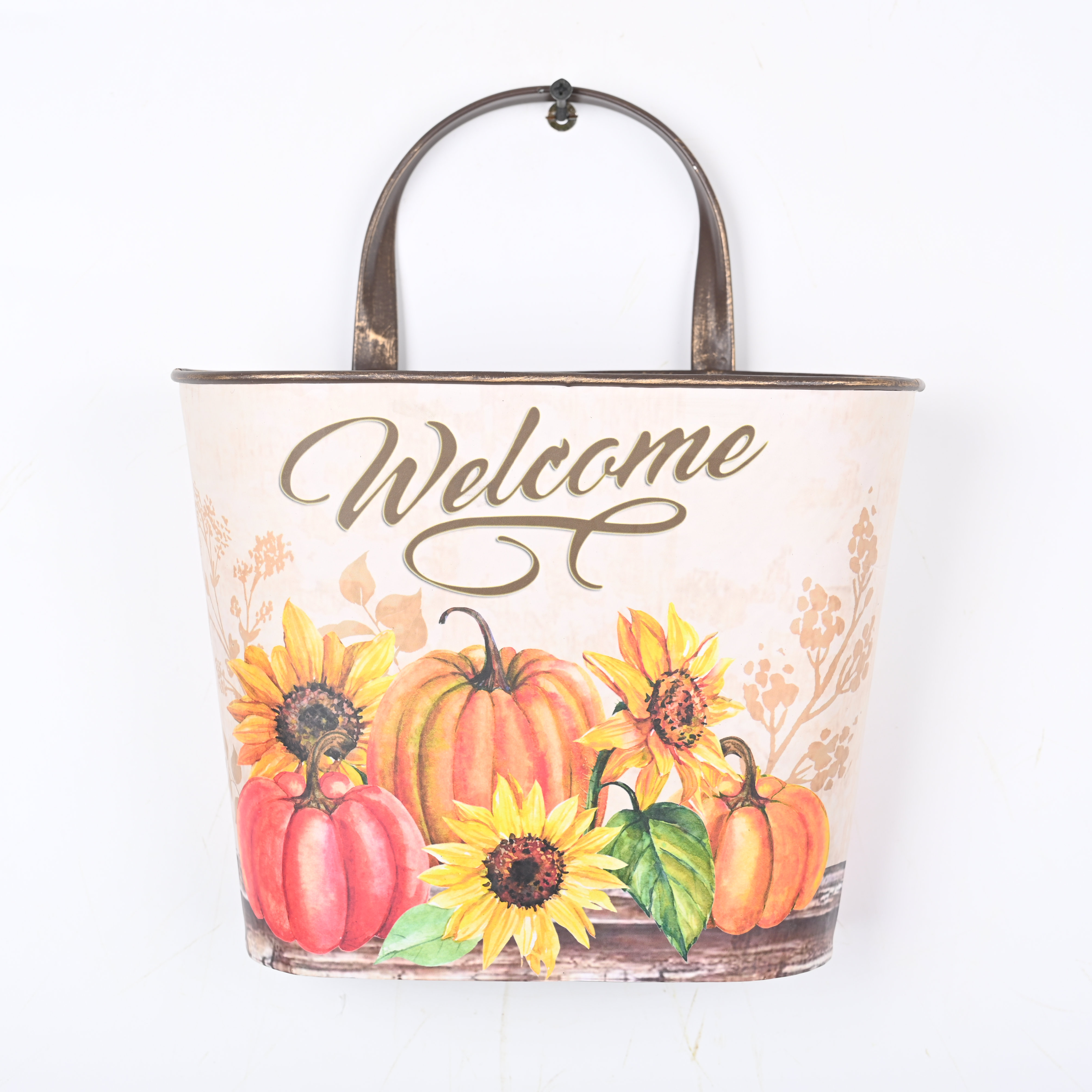 August Grove® Box Fall Metal Bucket | Wayfair