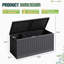 Patiowell 260 Gallons Water Resistant Resin Lockable Deck Box & Reviews ...