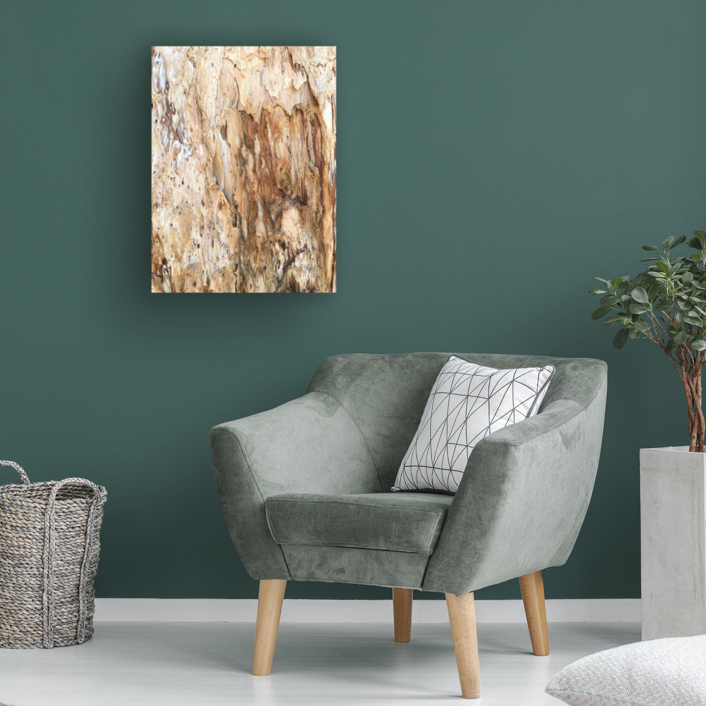 Ivy Bronx Tree Texture Triptych III by Norm Stelfox Canvas Art ...