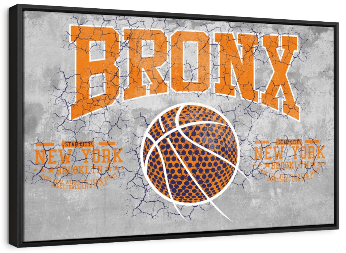 17 Stories " Bronx NY Basketball Canvas Print " | Wayfair