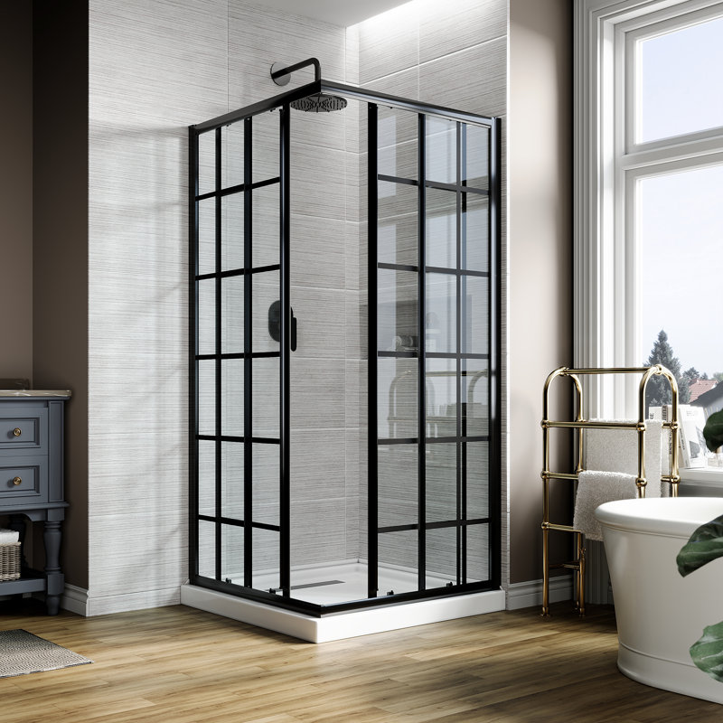 EAGLELY 36" W x 36" D x 72" H Framed Square Shower Enclosure & Reviews ...