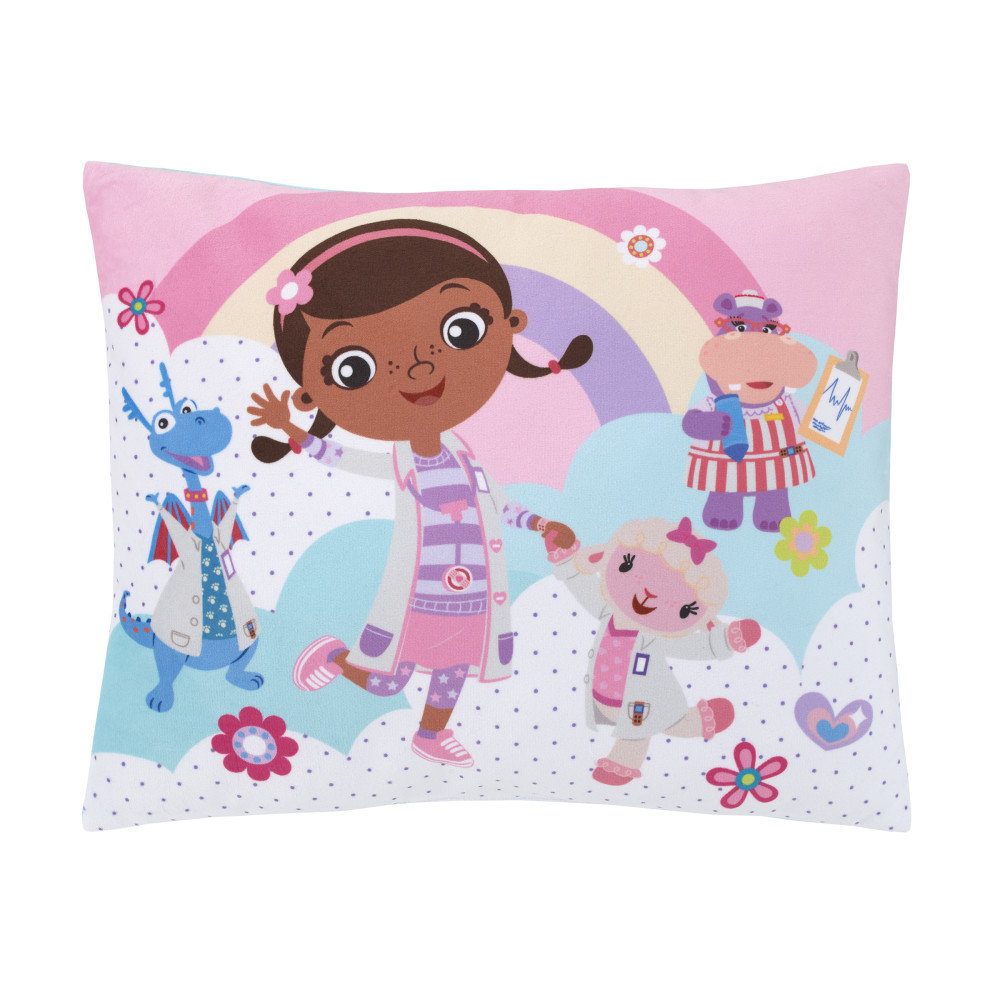 Disney NoJo Disney Doc McStuffins Cuddle Team Rainbows and Clouds Super ...