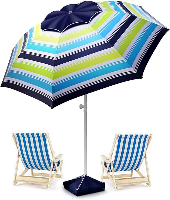 Arlmont & Co. Eulas 96'' Beach Umbrella | Wayfair