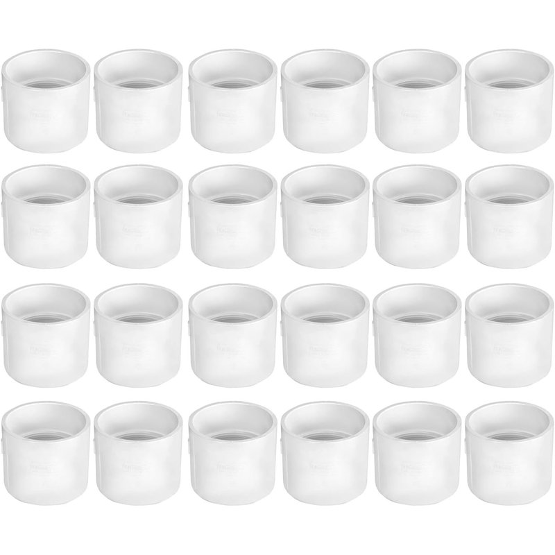 Supply Giant 1-1/4 in. White PVC DWV Coupling, Hub x Hub Drain, Waste ...