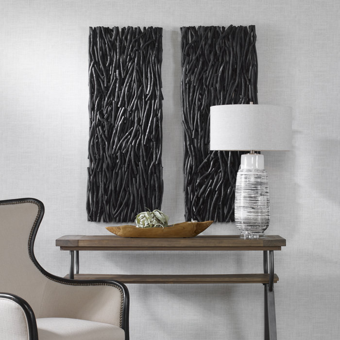 Uttermost Rustic Abstract Wall Decor on Solid Wood & Reviews | Wayfair