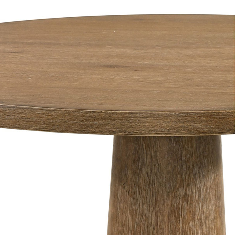 Plethoria Stanley Salvaged Oak Round Dining Table | Wayfair