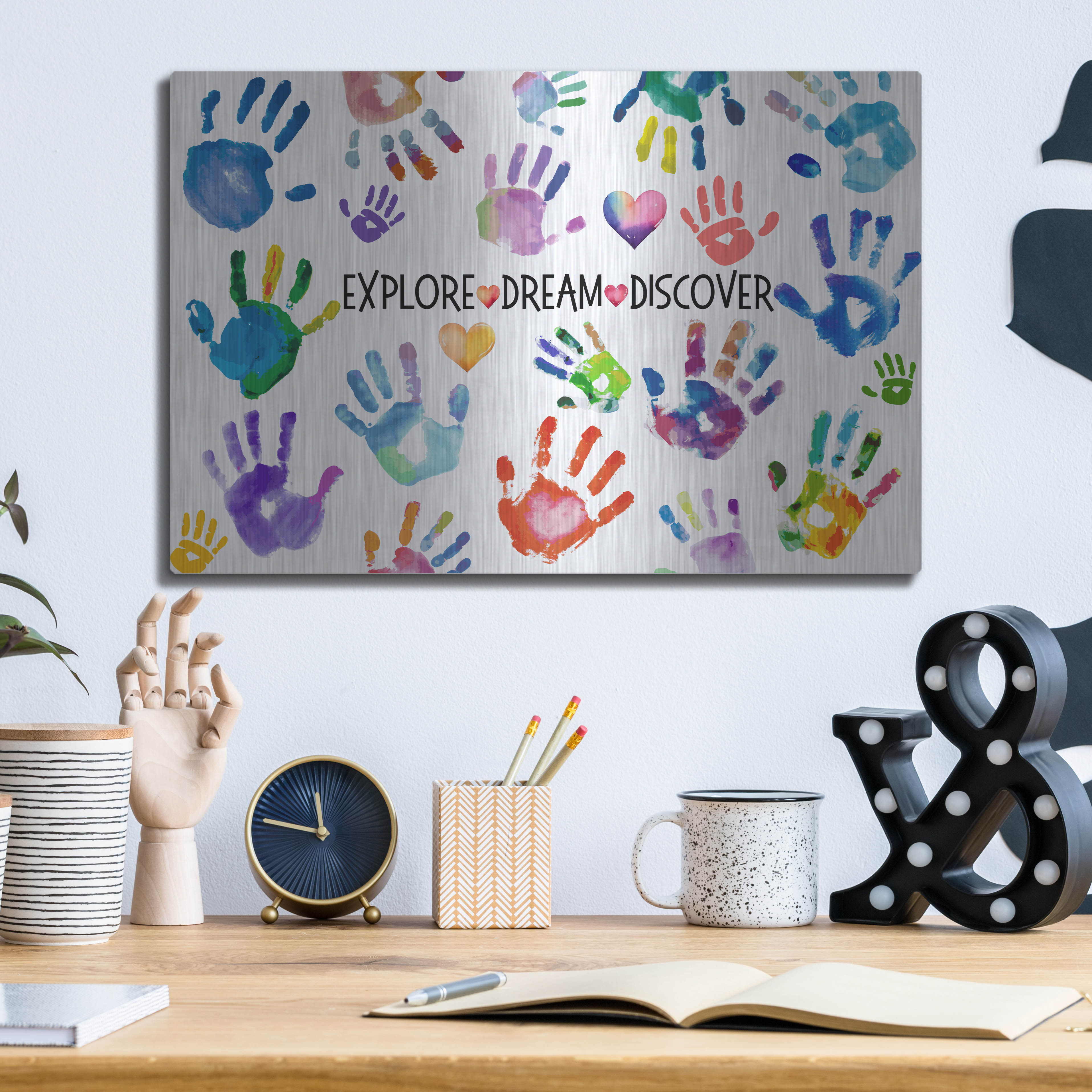 Harriet Bee 'Kids Rock A' by Jean Plout Metal Wall Art | Wayfair
