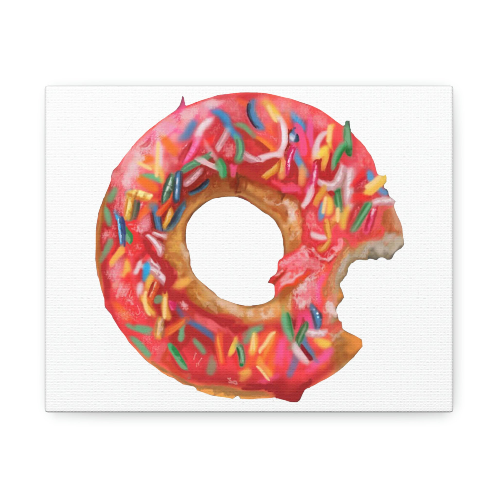 Latitude Run® Donut Stretched - Wrapped Canvas Illustration | Wayfair