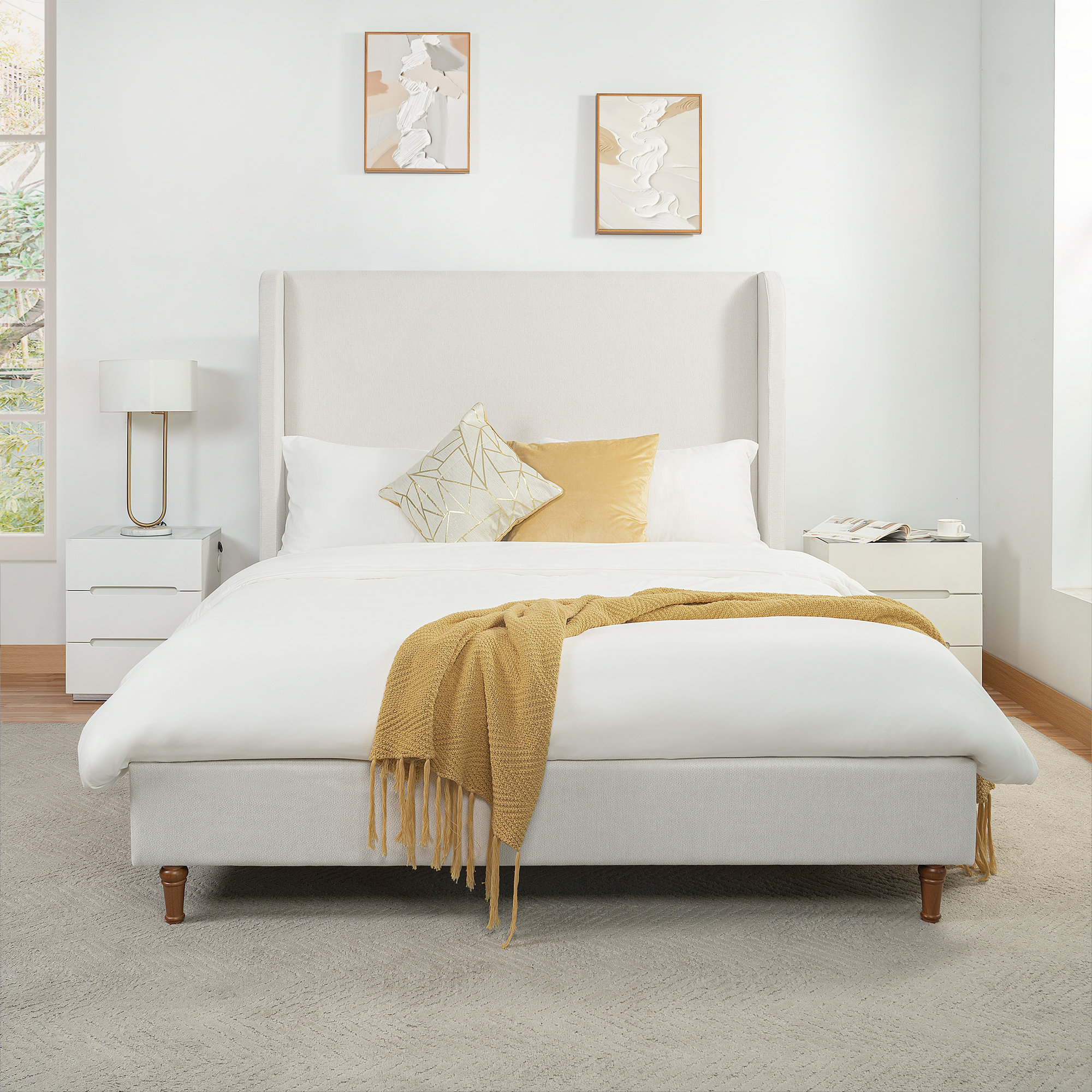 Latitude Run® Bed Frame with High Headboard | Wayfair