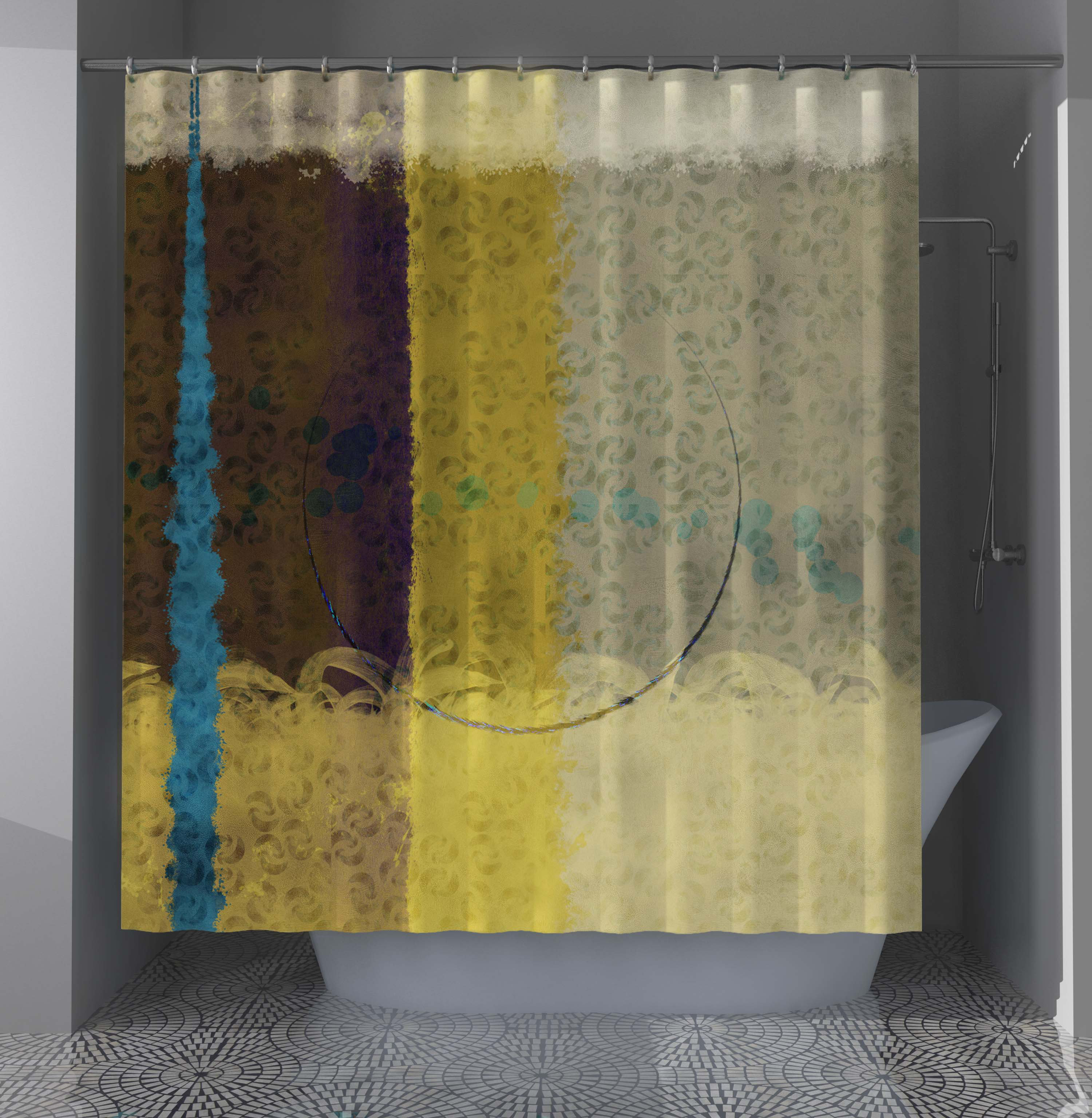 East Urban Home Full Bright Shower Curtain | Wayfair