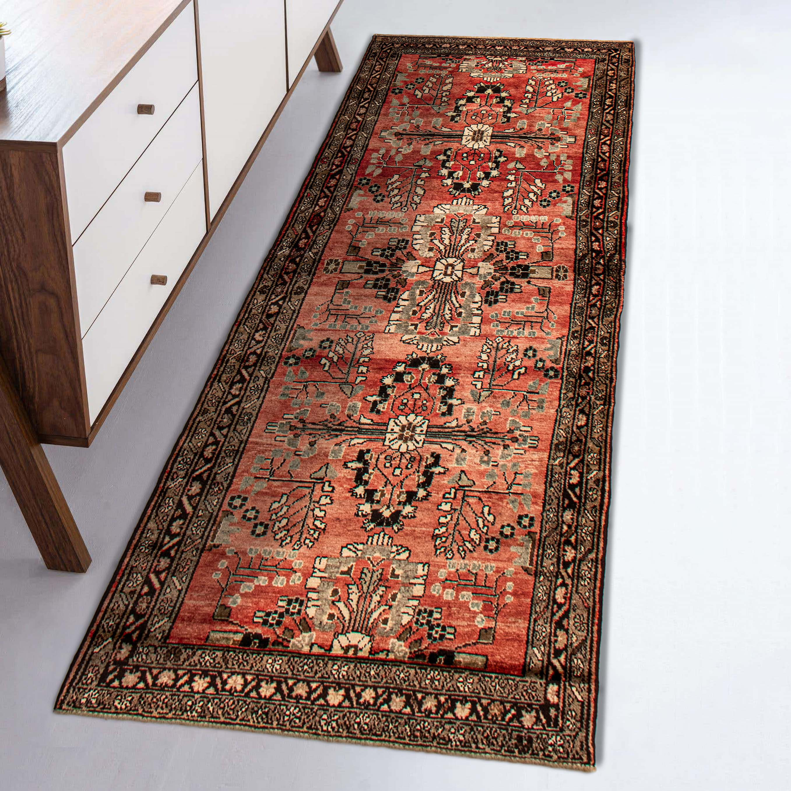Bloomsbury Market One-of-a-kind Andelz Copper Wool Rug 3'7" x 10'2 ...
