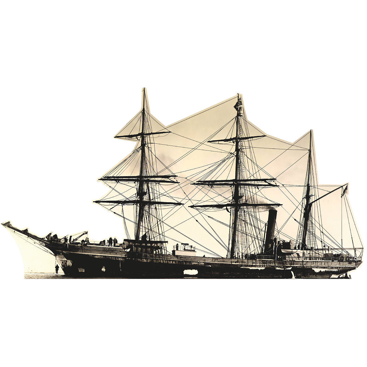 Wet Paint Printing Terra Nova Whaler Polar Antarctic Expedition Ship ...