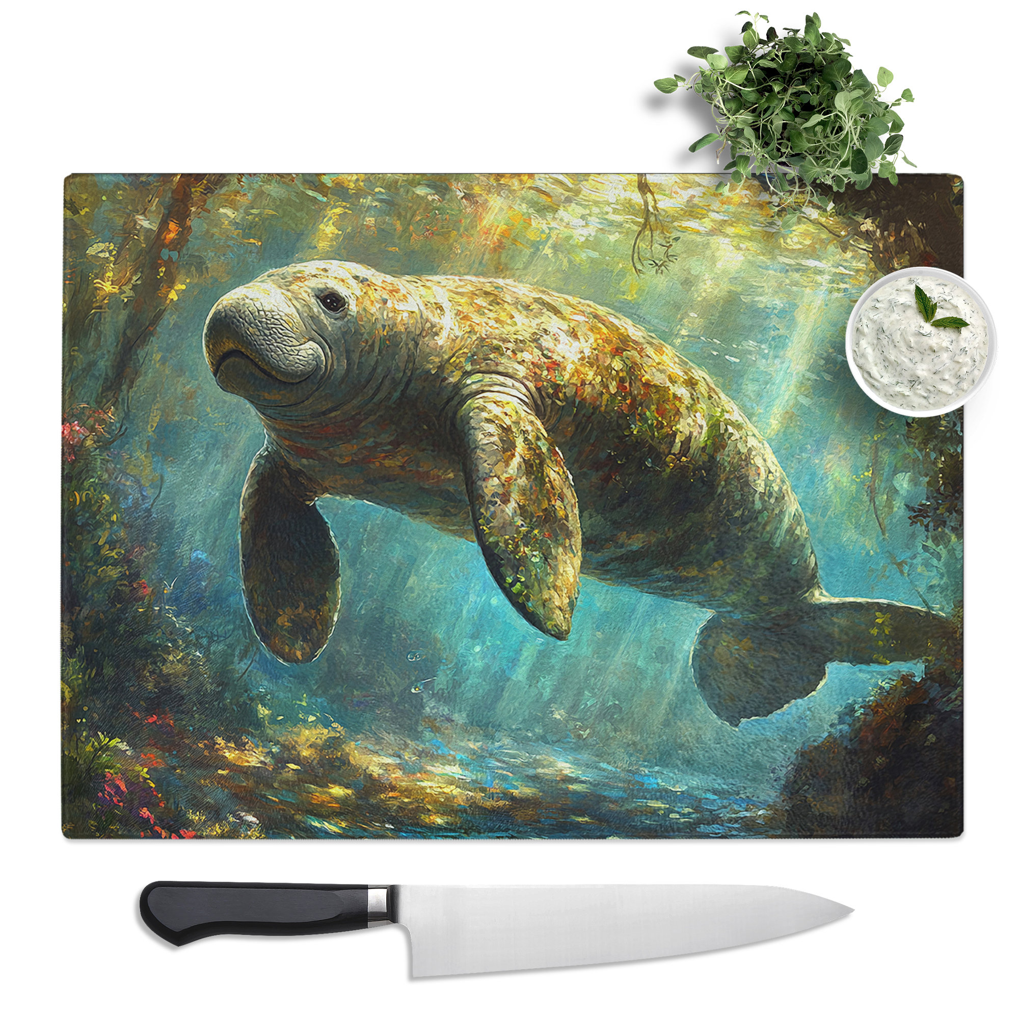 17 Stories Manatee Glass Chopping Board | Wayfair.co.uk