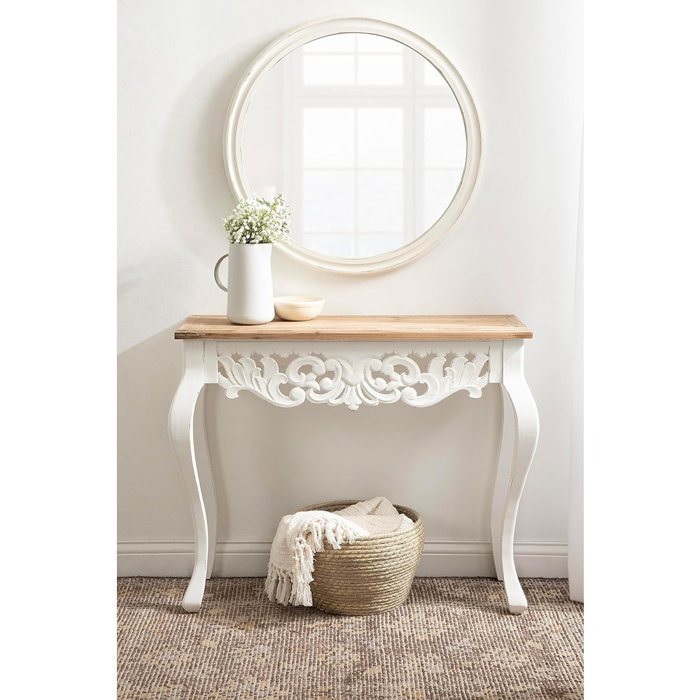 Ophelia & Co. Wooden Ornate Entryway Console Table | Wayfair