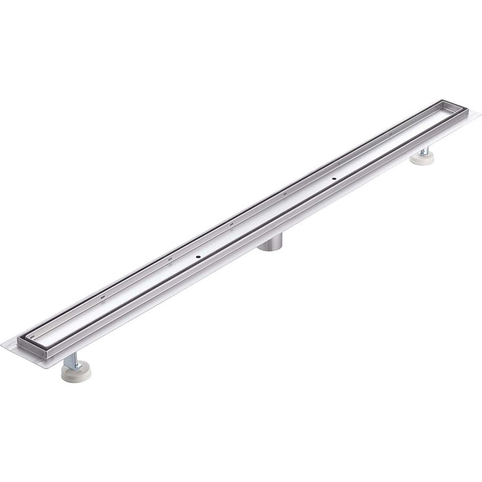 KBFmore 48" Stainless Steel Linear Shower Drain, Tile Insert Metal 2 ...