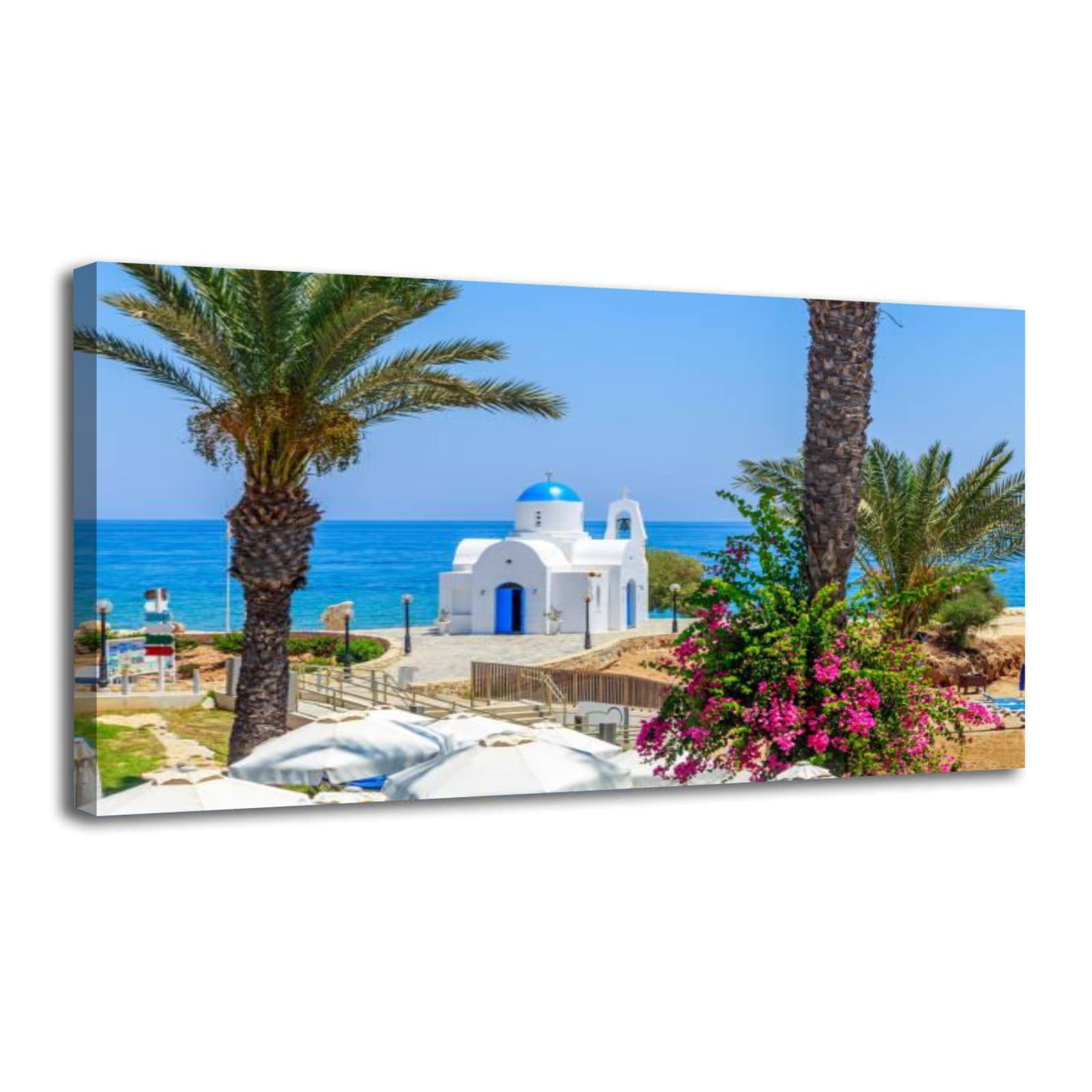 Dovecove Canvas Wall Art Typical view Cyprus shore Cyprus Wall Decor ...