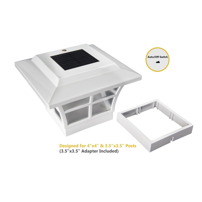 Classy Caps Prestige Solar Powered Integrated LED Fence Post Cap Light ...