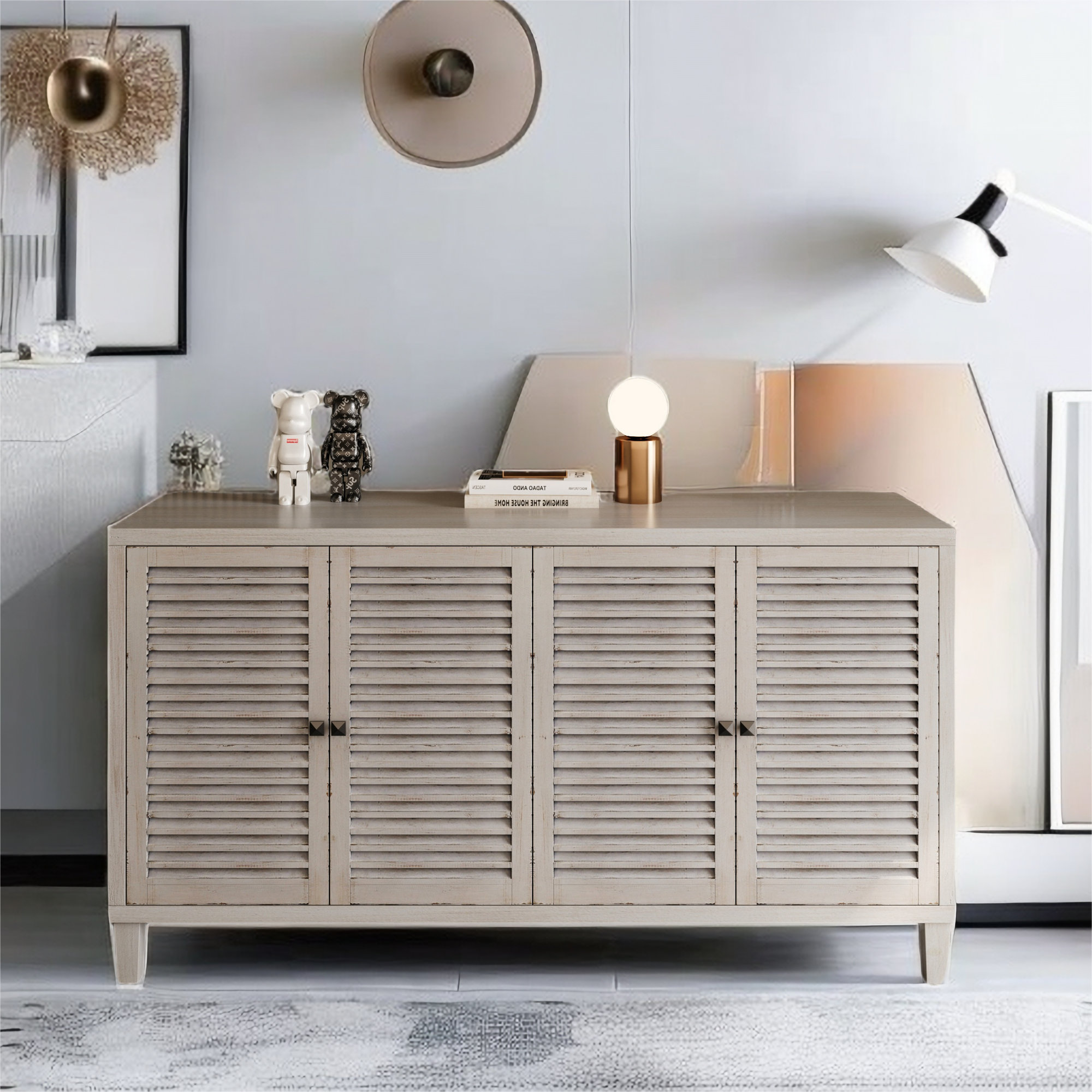 Gracie Oaks 59.84'' Wide Sideboard With 4 Shutter Doors - Wayfair Canada