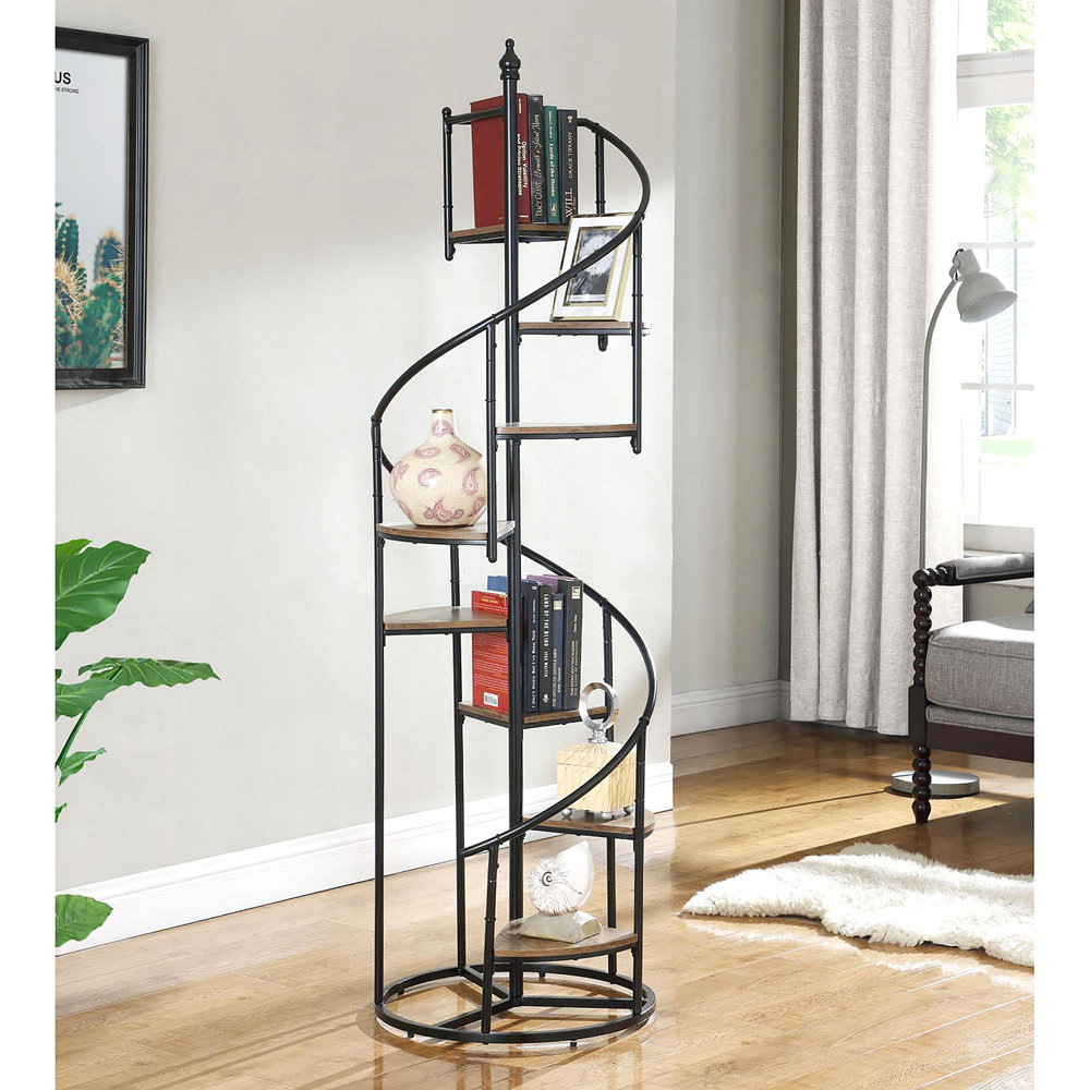 17 Stories 8-Shelf Staircase Bookcase - Wayfair Canada