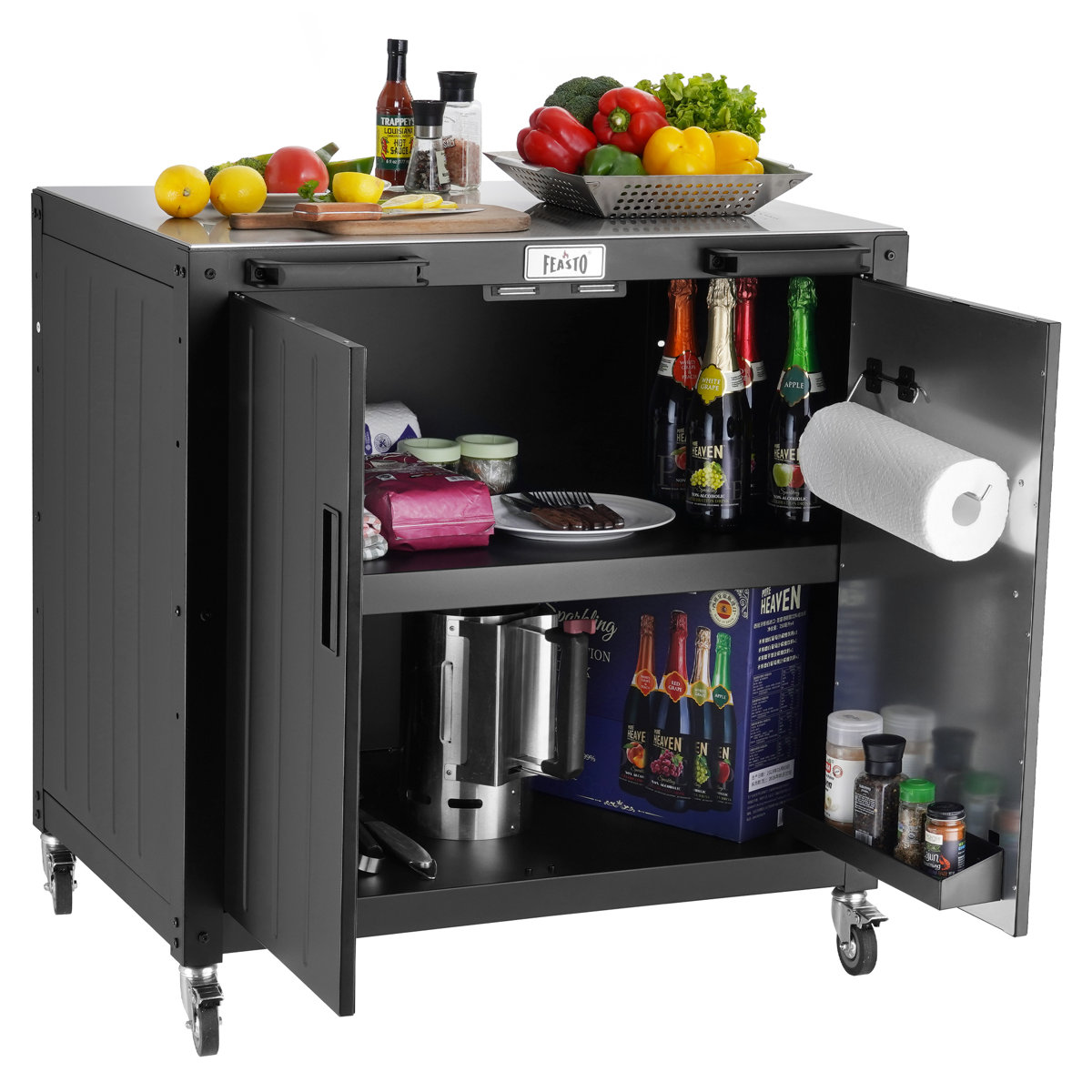 Feasto Outdoor Kitchen Series 36" 304 Stainless Steel Freestanding ...