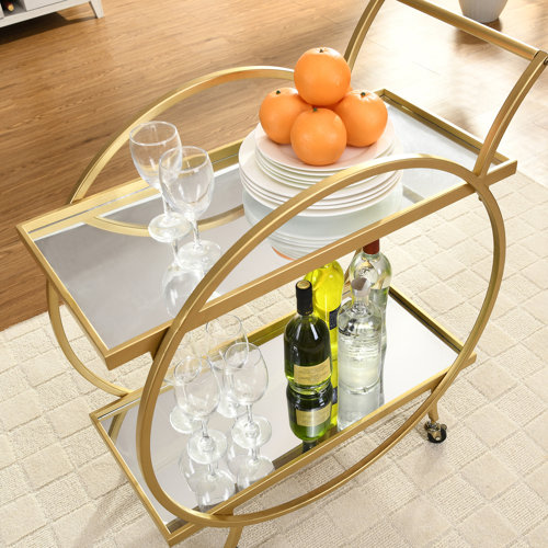 Silver Bar Carts You'll Love | Wayfair