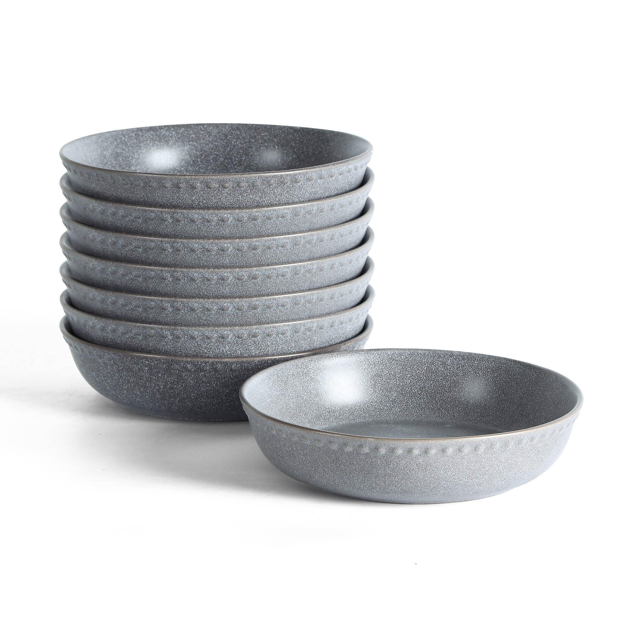 Stone Lain Comet 8-Piece Pasta Bowl Set Stoneware | Wayfair