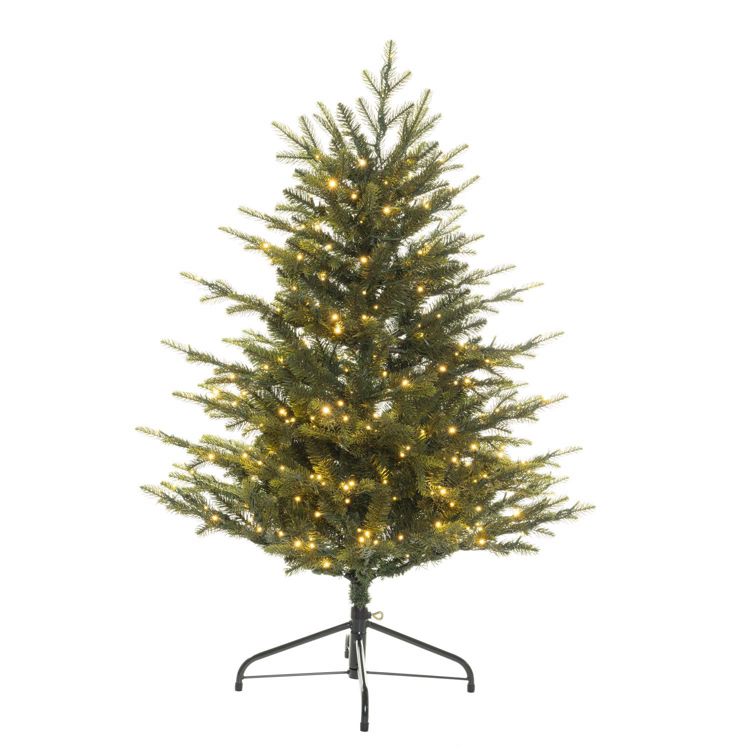 Red Barrel Studio® 4 ft. Full LED 350 ct Emerald Pine Sparkle Color ...