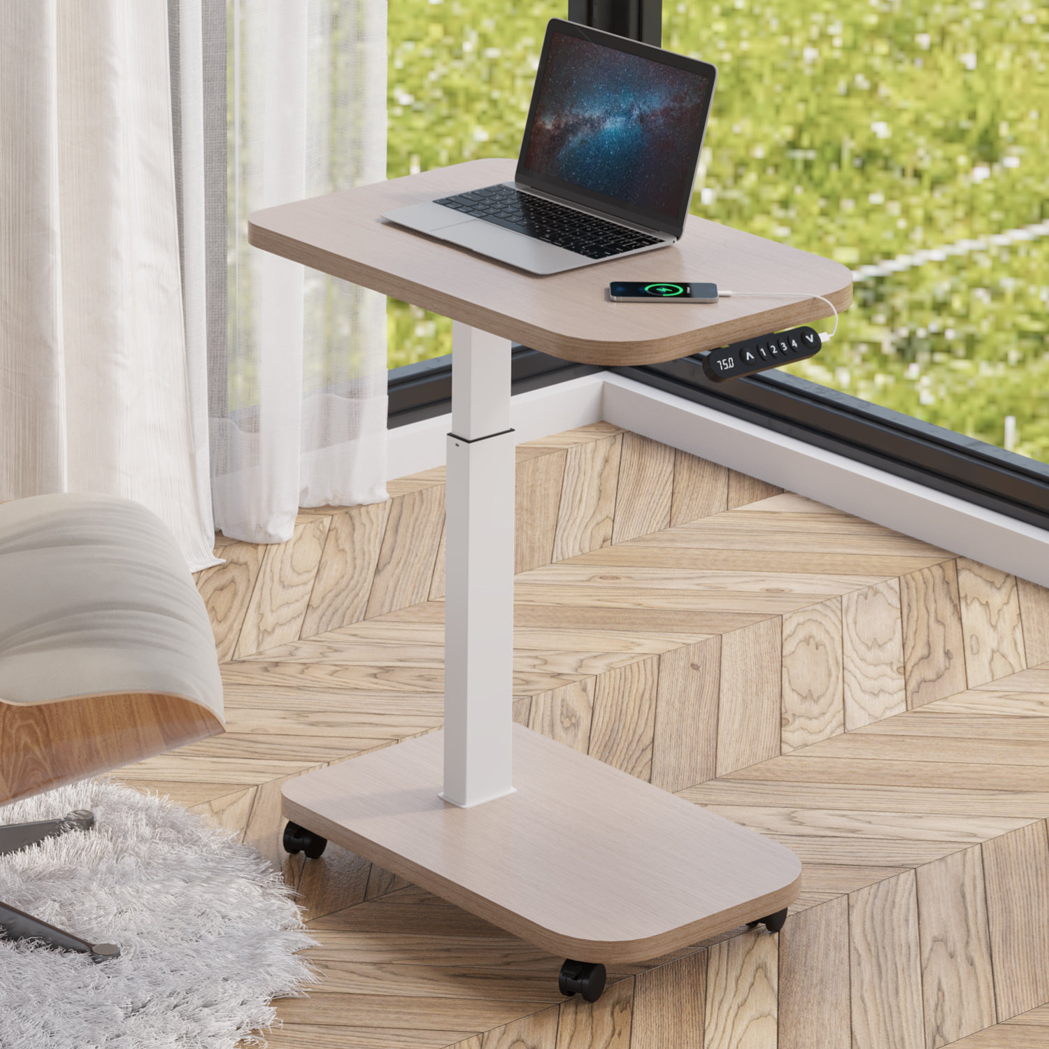 Ebern Designs 28" Height Adjustable Standing Desk | Wayfair